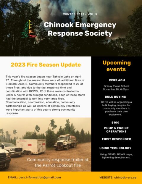 News Letters | Chinook Emergency Response Society